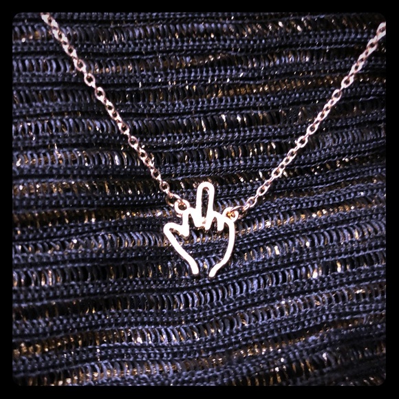 Jewelry | Zero Fs Given Middle Finger Pendant | Poshmark